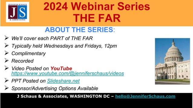2024: The FAR - Federal Acquisition Regulations, Part 50 | PPT