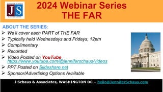 2024: The FAR - Federal Acquisition Regulations, Part 38 | PPT
