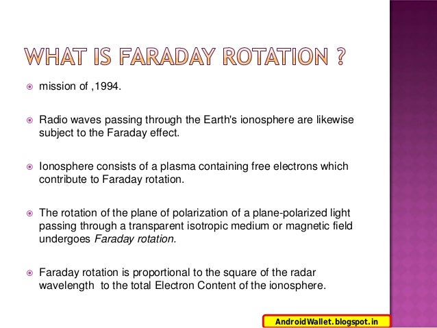 Faraday rotation