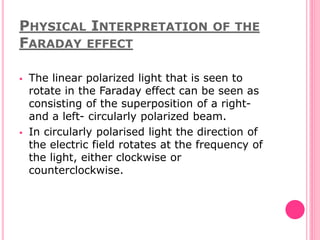Faraday effect | PPTX
