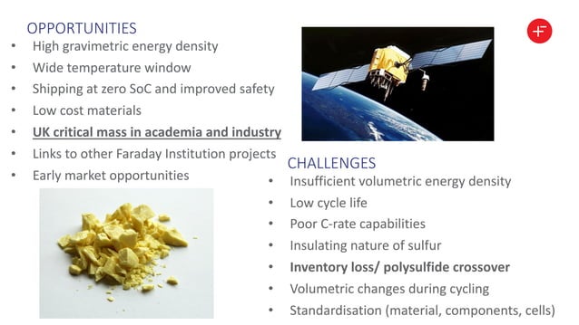 Faraday Battery Challenge webinar series: Lithium-sulfur batteries: a ...