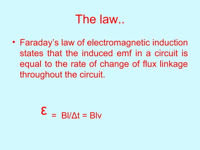 Faradays law | PPT