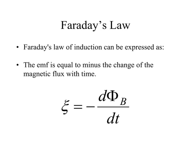 Faradays Law.ppt | Physics | Science