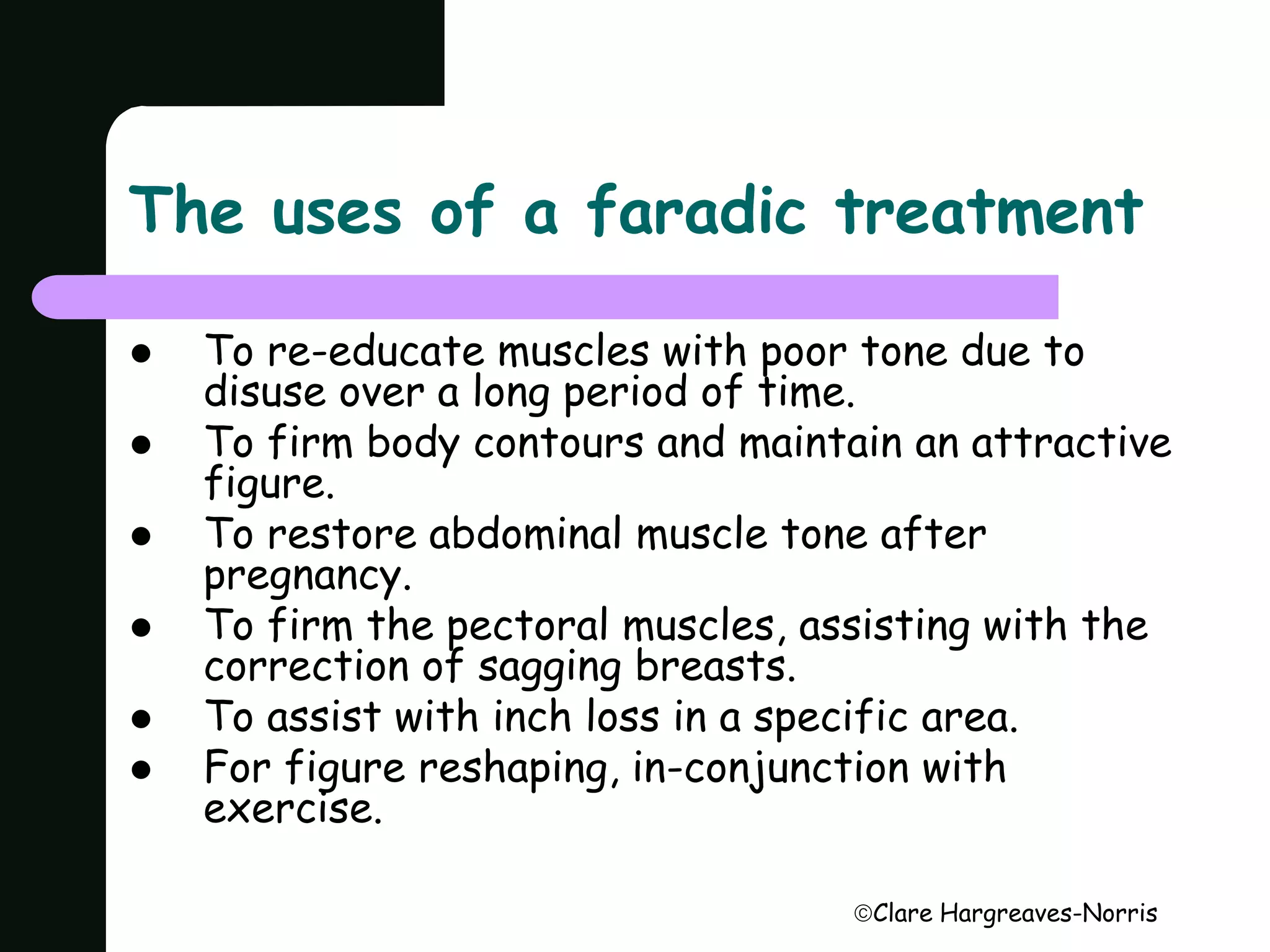 Faradic body treatment | PPTX