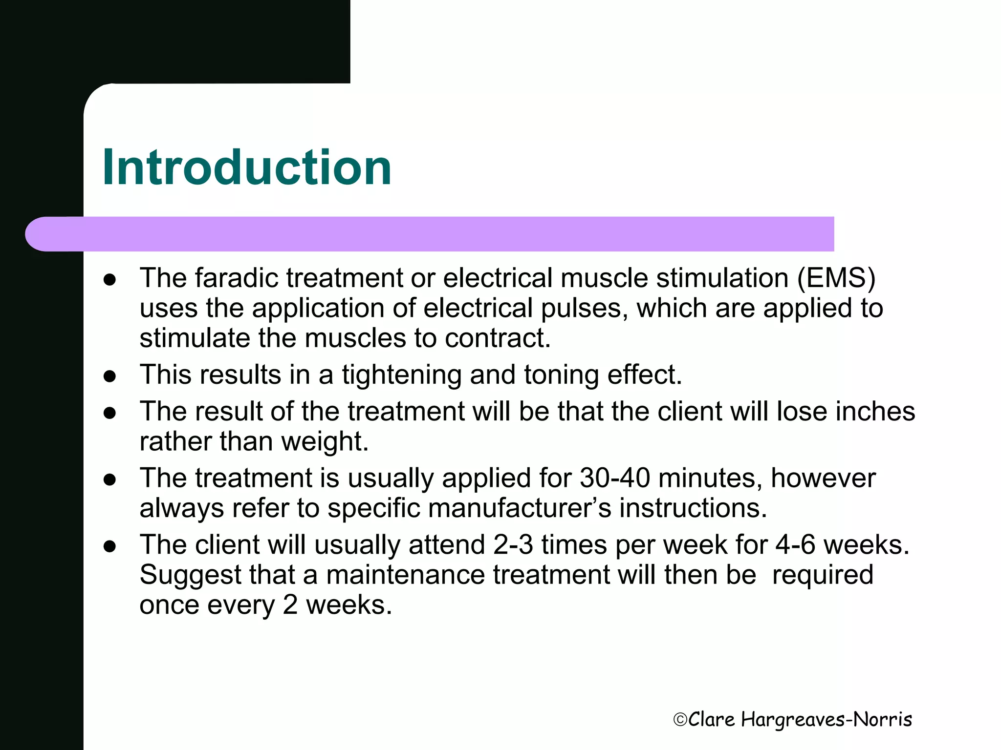 Faradic body treatment | PPTX