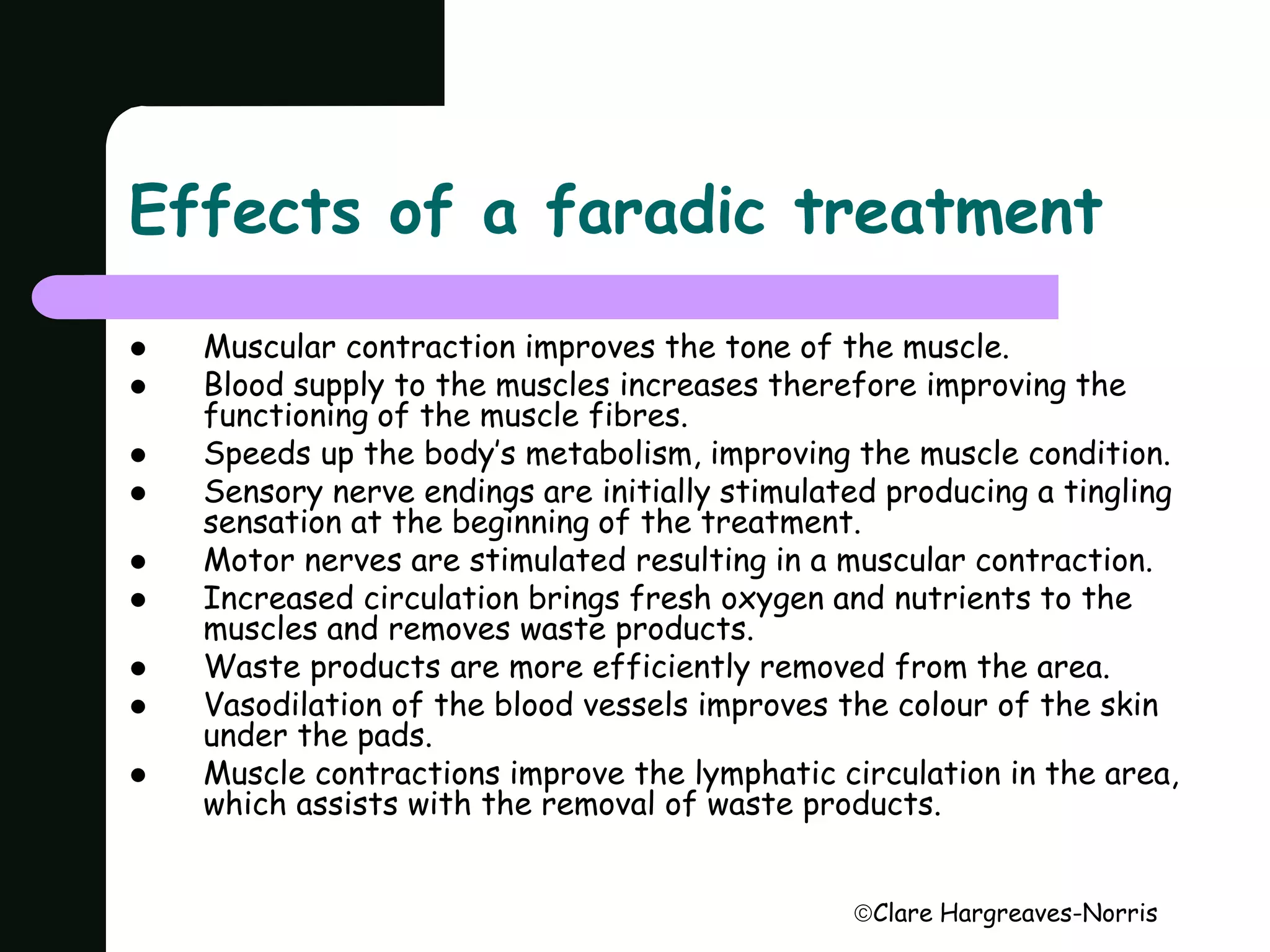 Faradic body treatment | PPTX