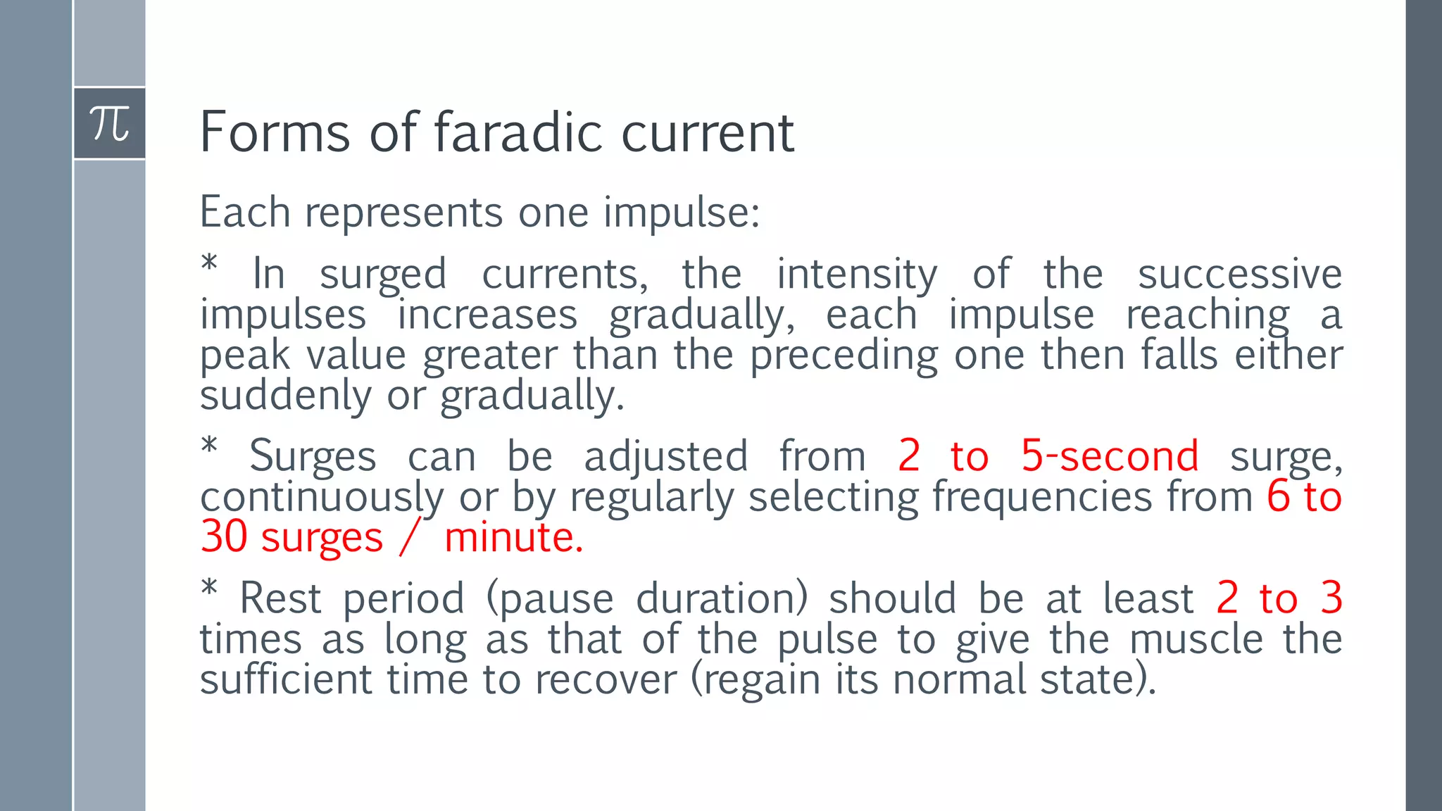 Faradic current | PPTX