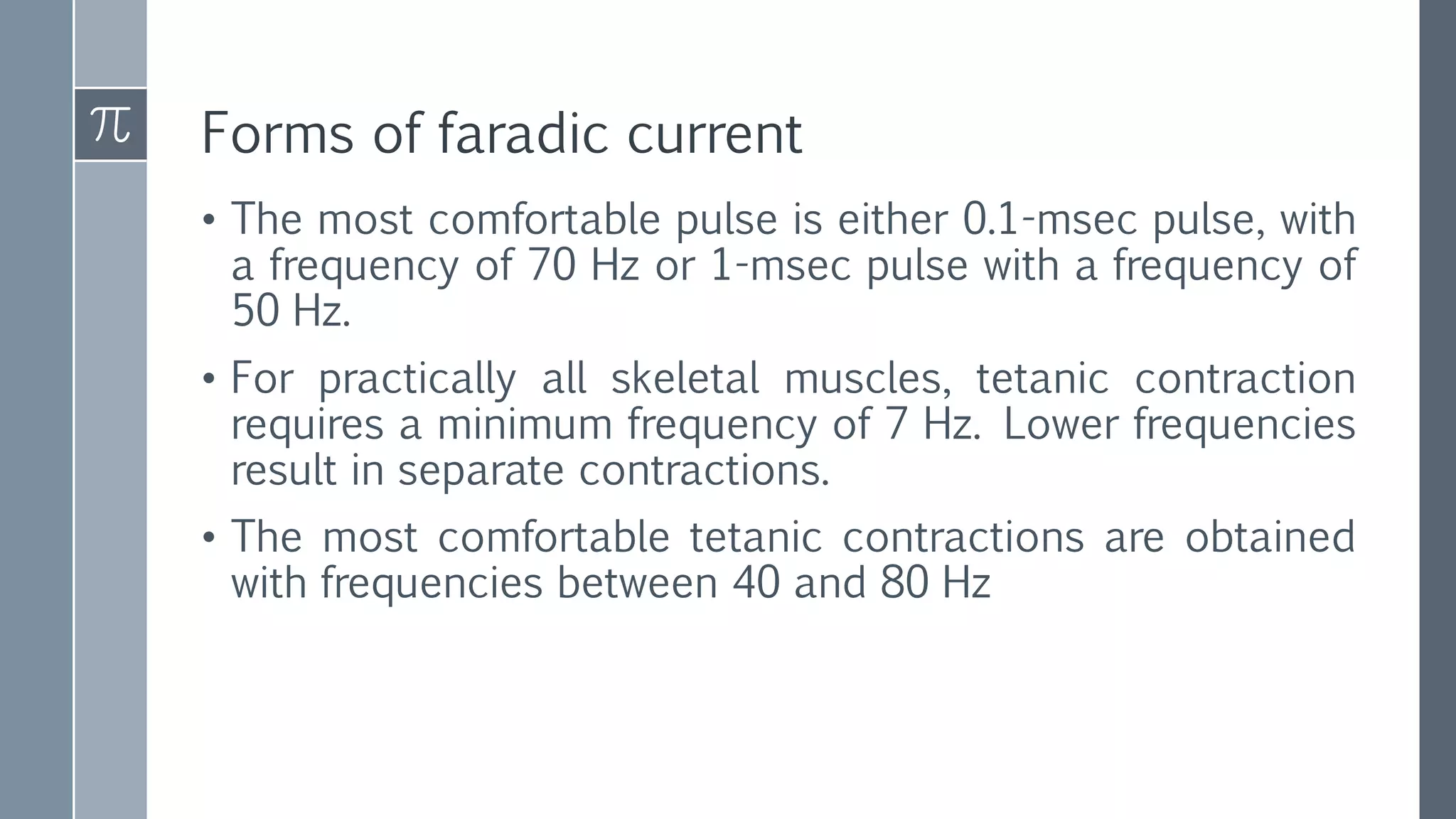 Faradic current | PPTX