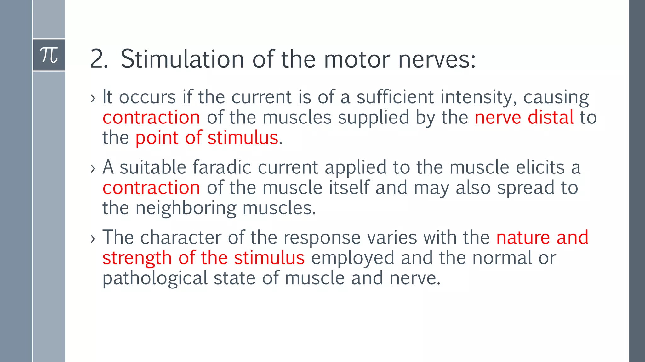 Faradic current | PPTX