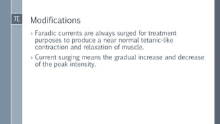 Faradic current | PPTX