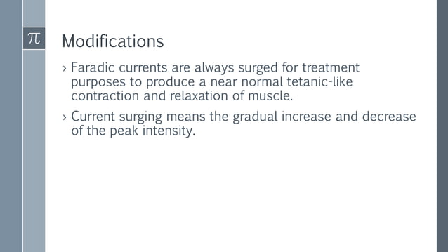 Faradic current | PPTX