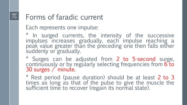 Faradic current | PPTX