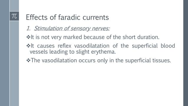Faradic current | PPTX