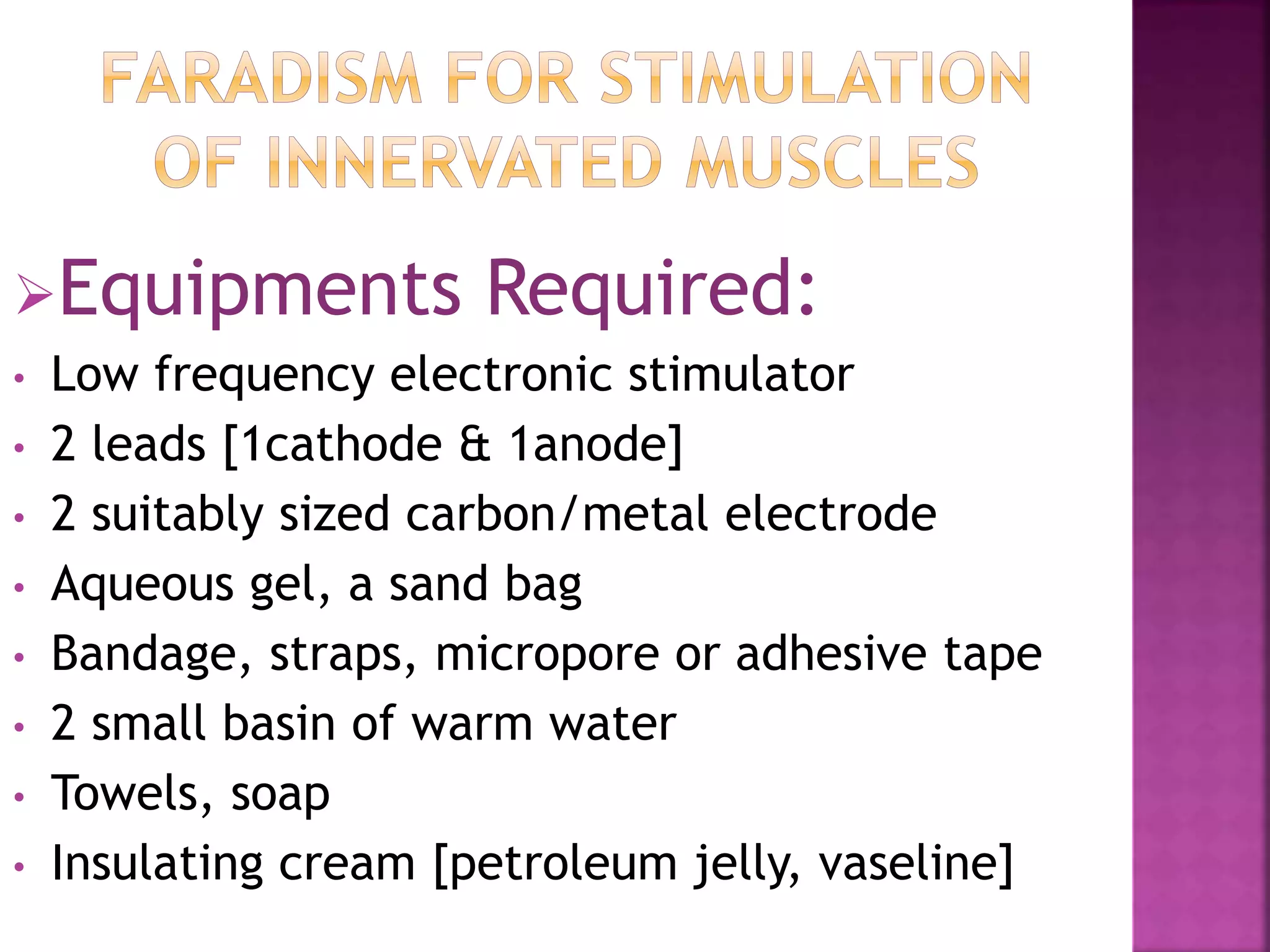 Faradic current | PPTX