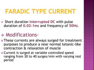 Faradic current | PPTX