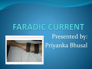 Faradic Current Physiological Effects and Applications | PPT