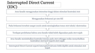 Materi Pembelajaran Fisioterapi Faradic Current | PPT