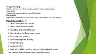 faradic current.pptx about the medical physics | PPT