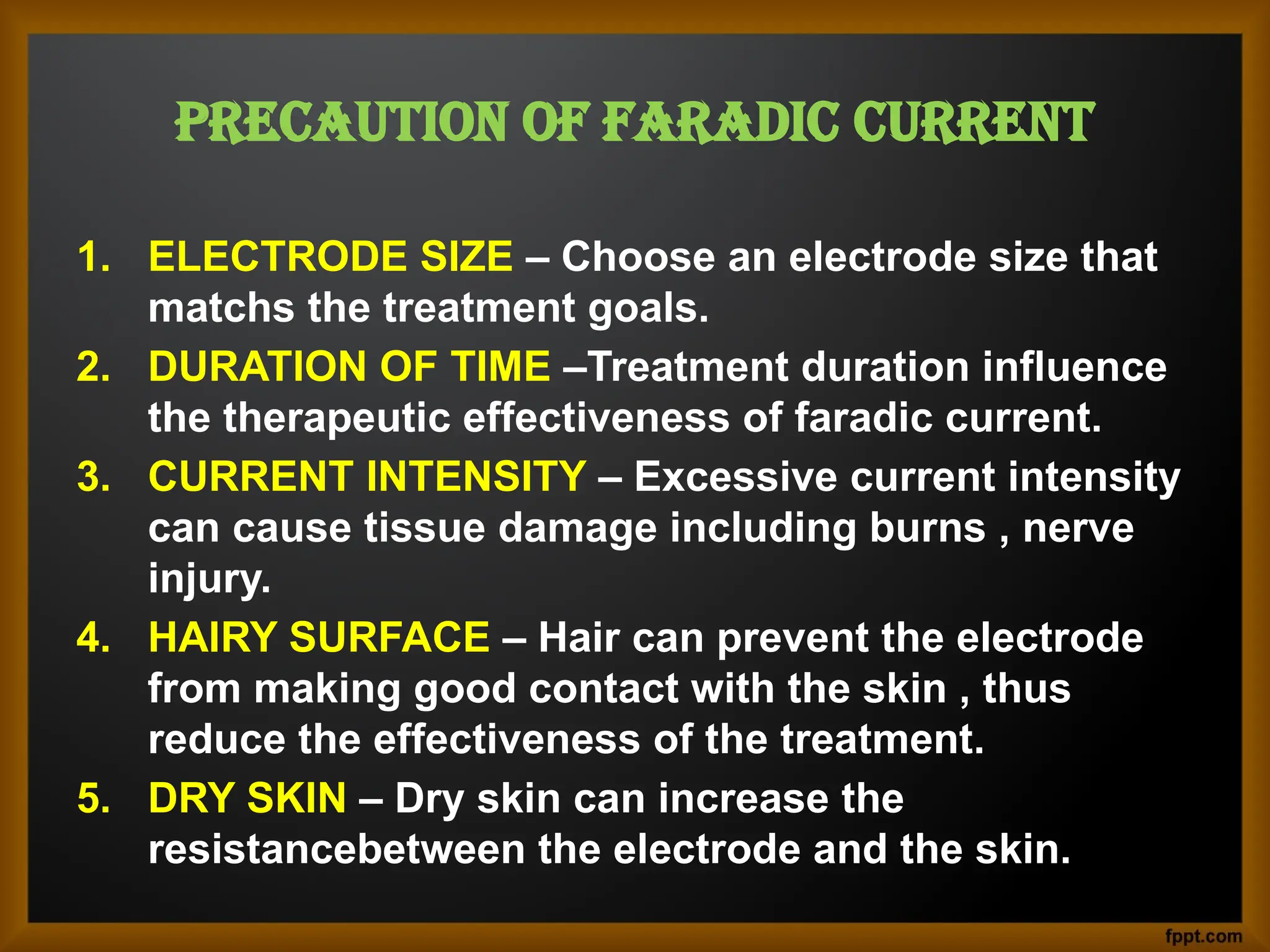 faradic current ppt.pptx by gokulakrishnan | PPTX