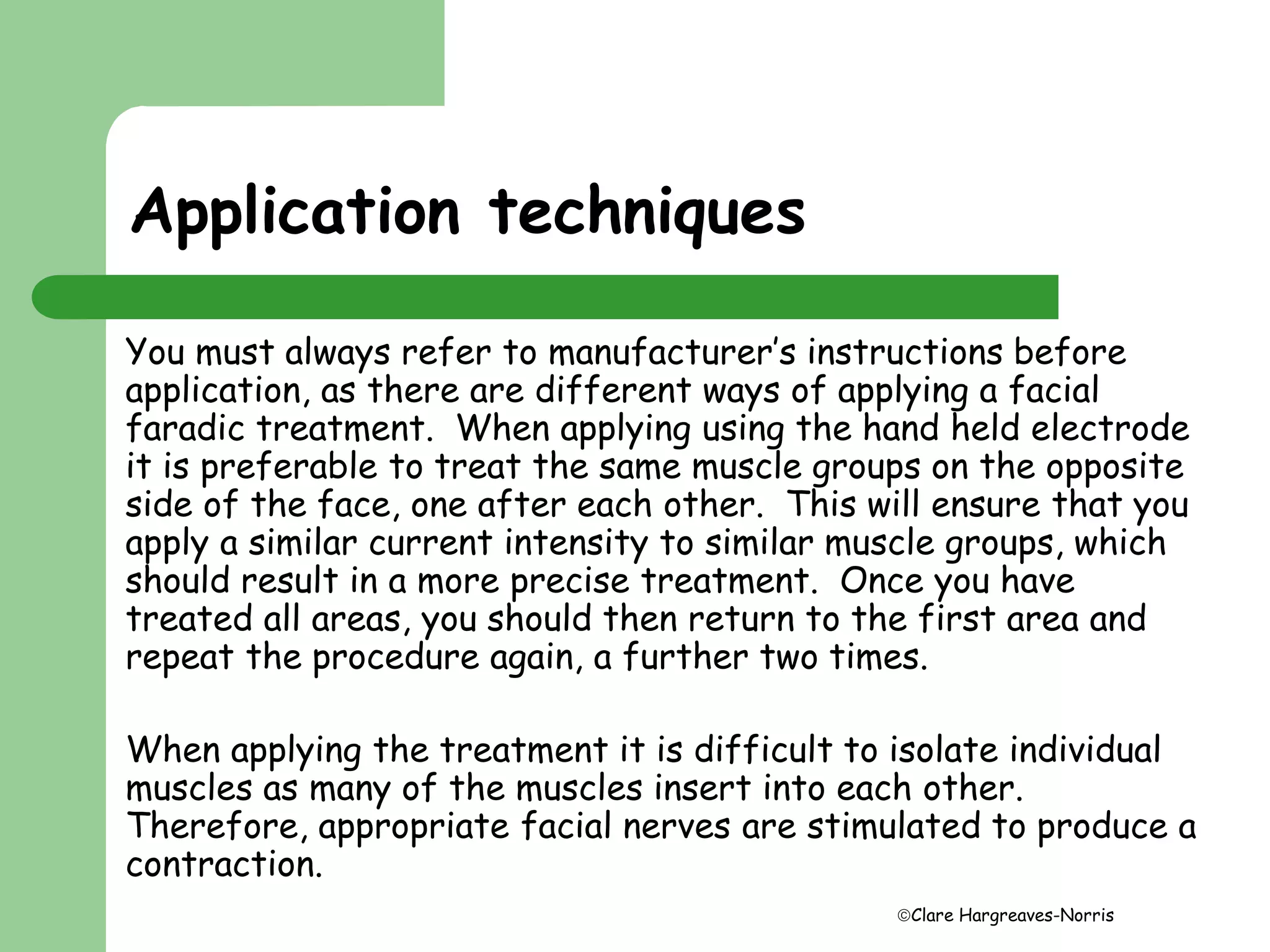 Faradic Facial Treatment | PPTX