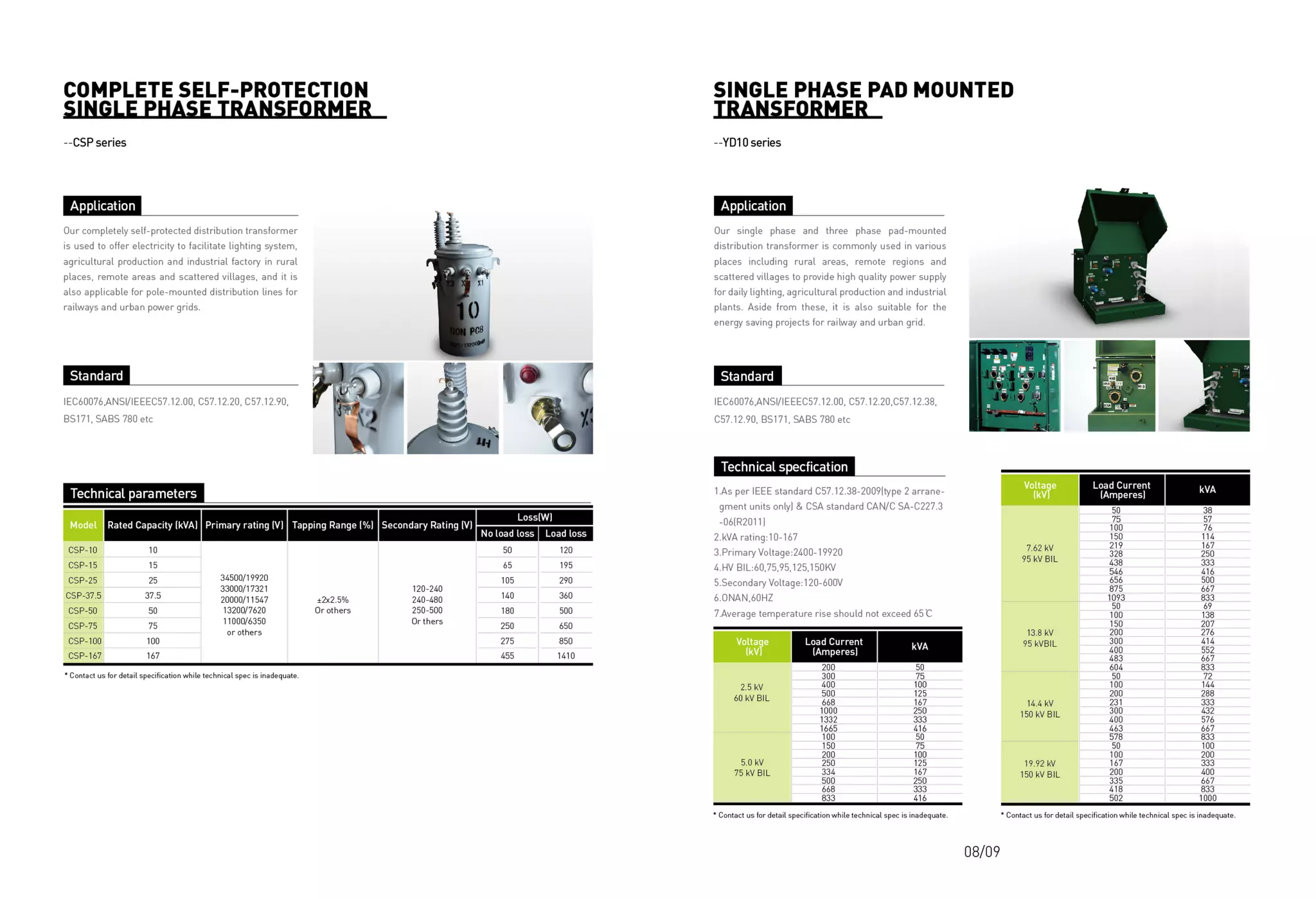 Farady power transformer catalogue | PDF