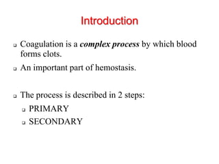 Physiology of Coagulation | PDF