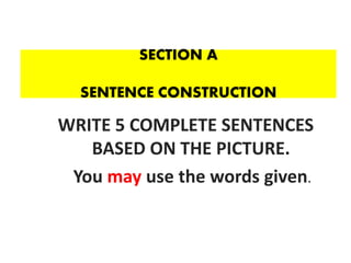 UPSR Bahasa Inggeris Section A | PPT