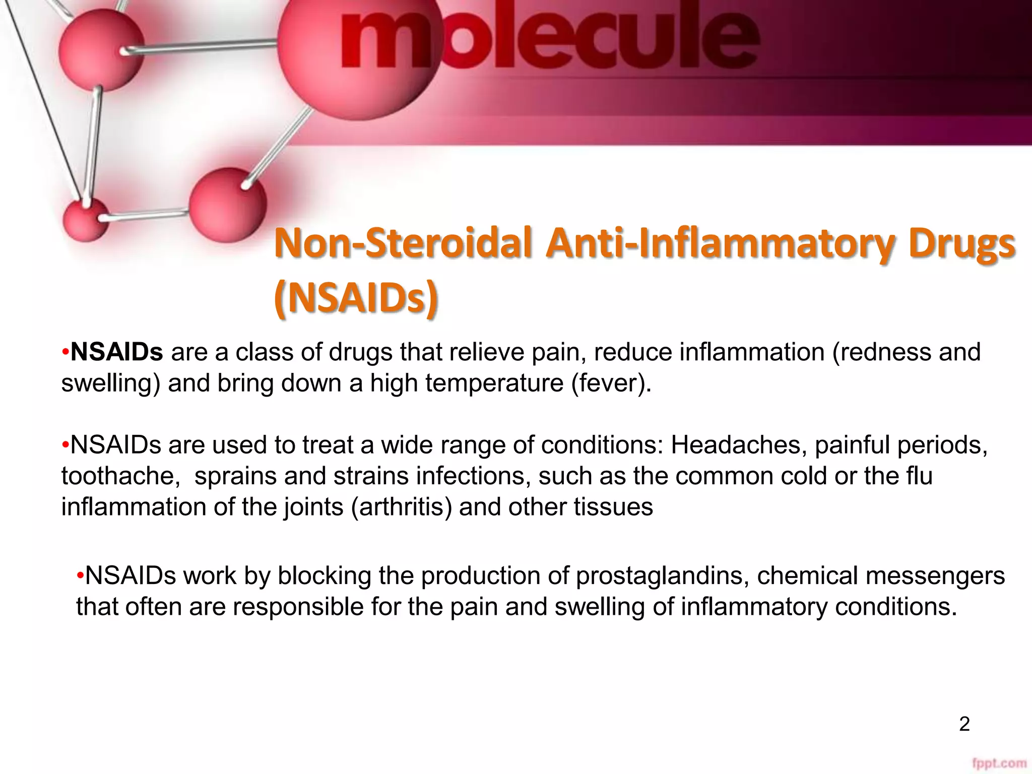 Medicinal Chemistry of NSAIDS | PPTX