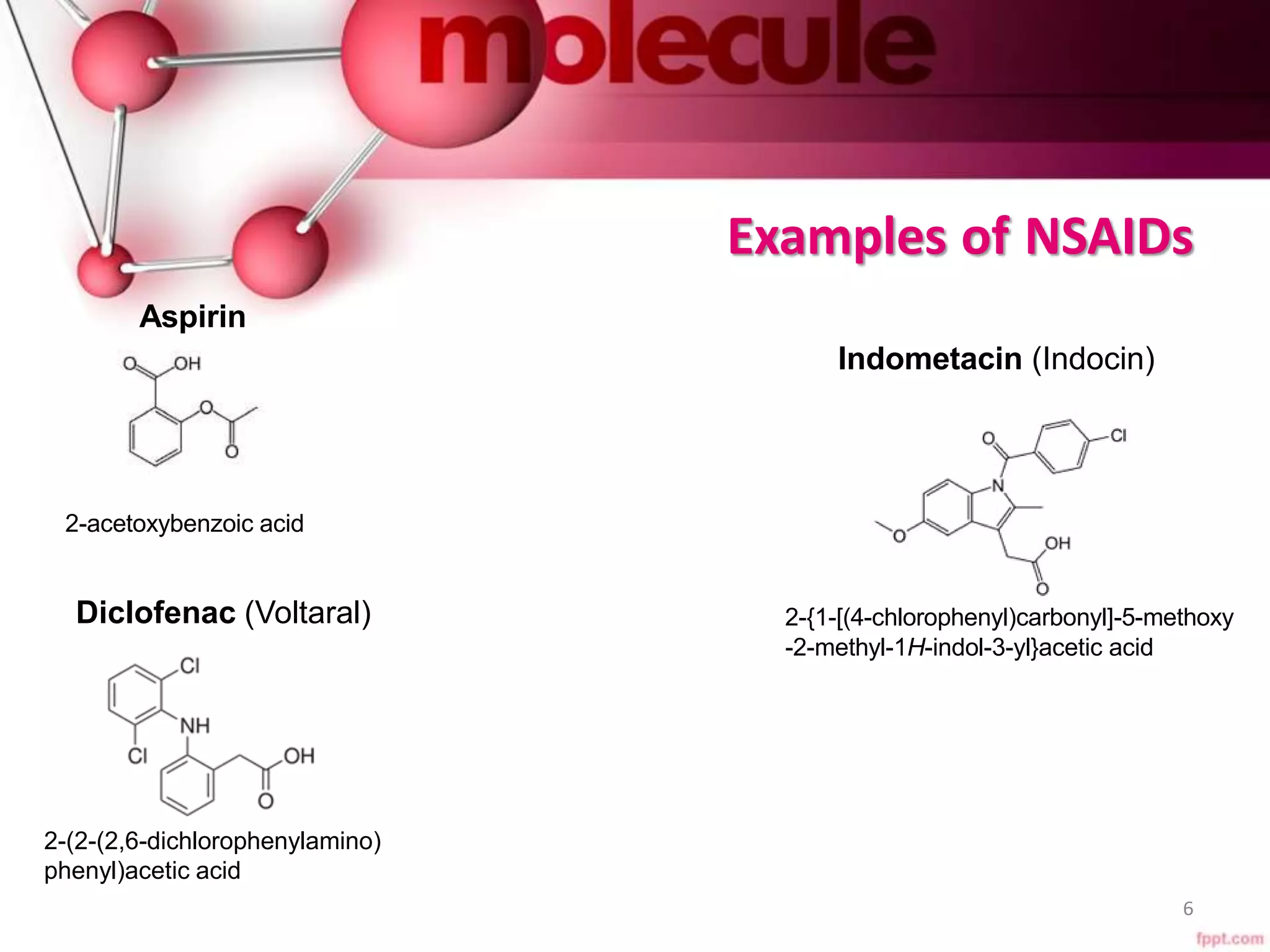 Medicinal Chemistry of NSAIDS | PPTX