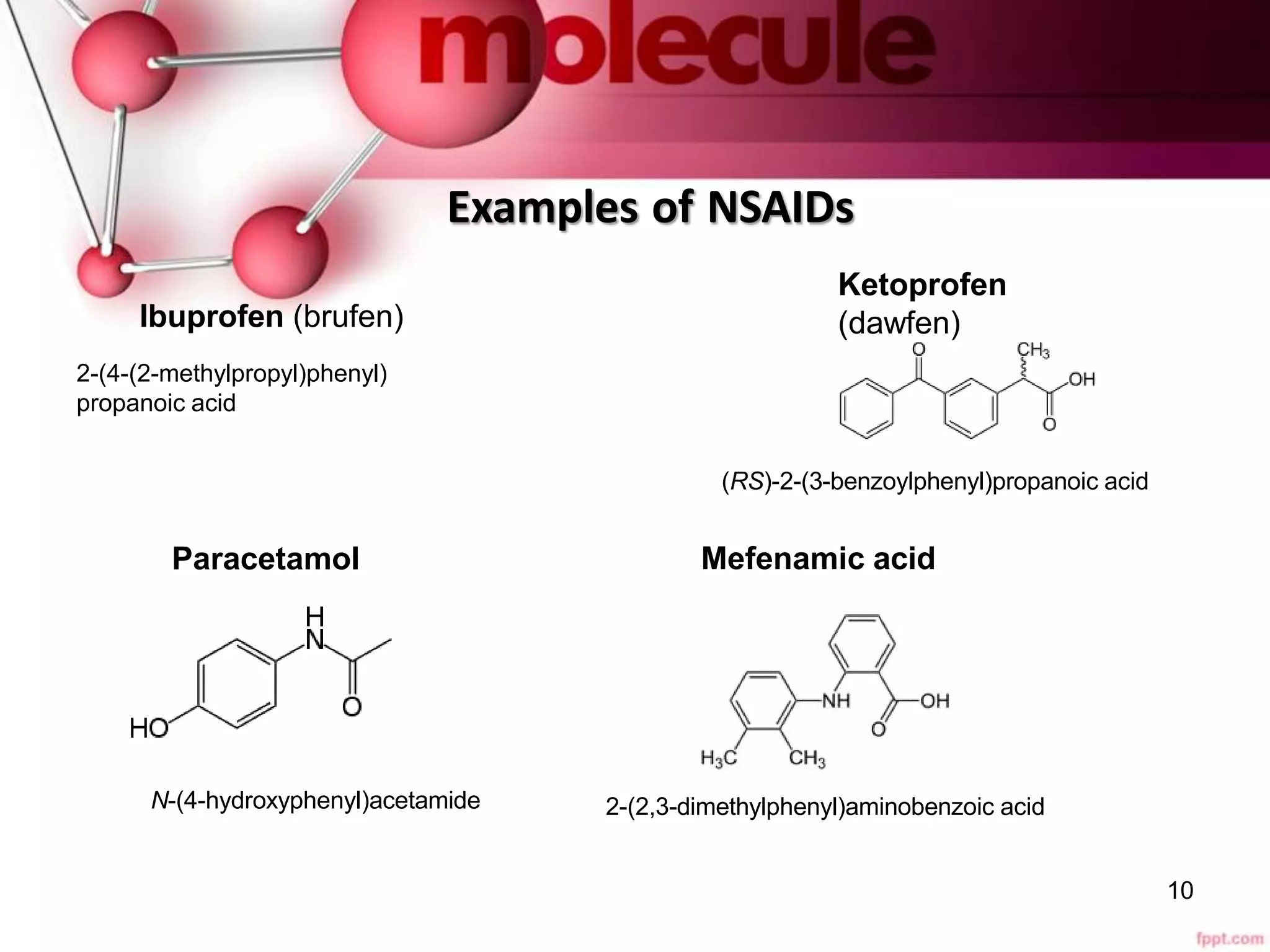 Medicinal Chemistry of NSAIDS | PPTX