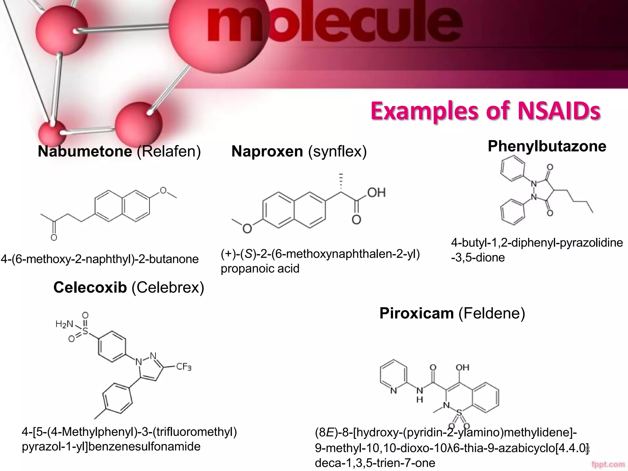 Medicinal Chemistry of NSAIDS | PPTX