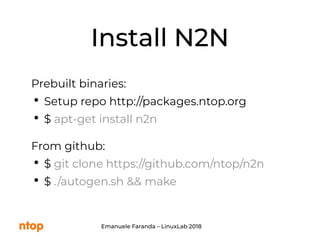 Emanuele Faranda - Creating network overlays with IoT devices using N2N ...