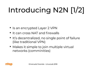 Emanuele Faranda - Creating network overlays with IoT devices using N2N ...