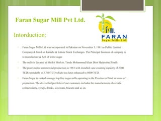 Sugar industry Presentaion | PPT