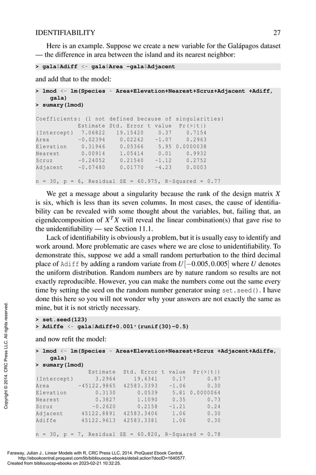 libro para asignatura de regresion lineal | PDF