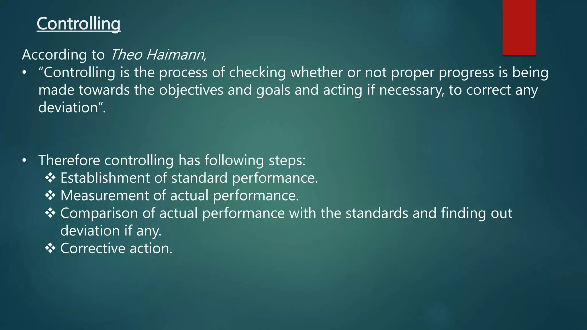 Management Process & Principles of School Management | PPTX