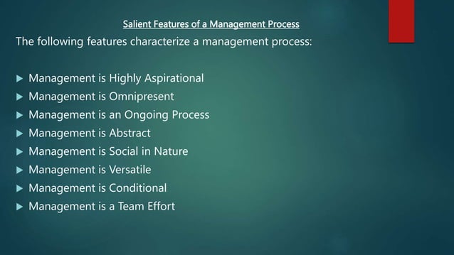Management Process & Principles of School Management | PPTX