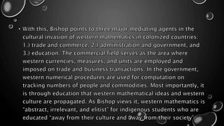 Western Mathematics A Secret Weapon of Imperialism | PPTX