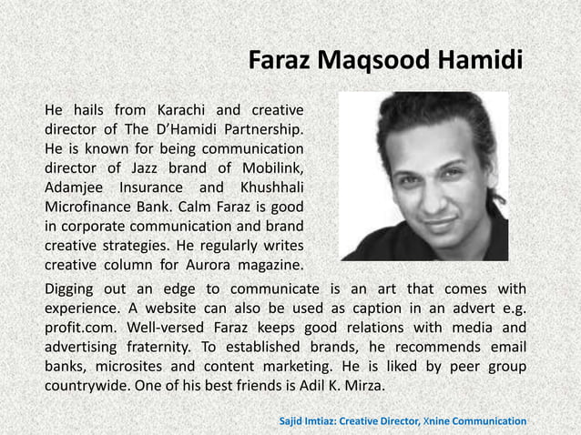 Faraz Maqsood Hamidi | PPT