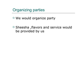 Faraz patel al fakher sheehsa flavors | PPT