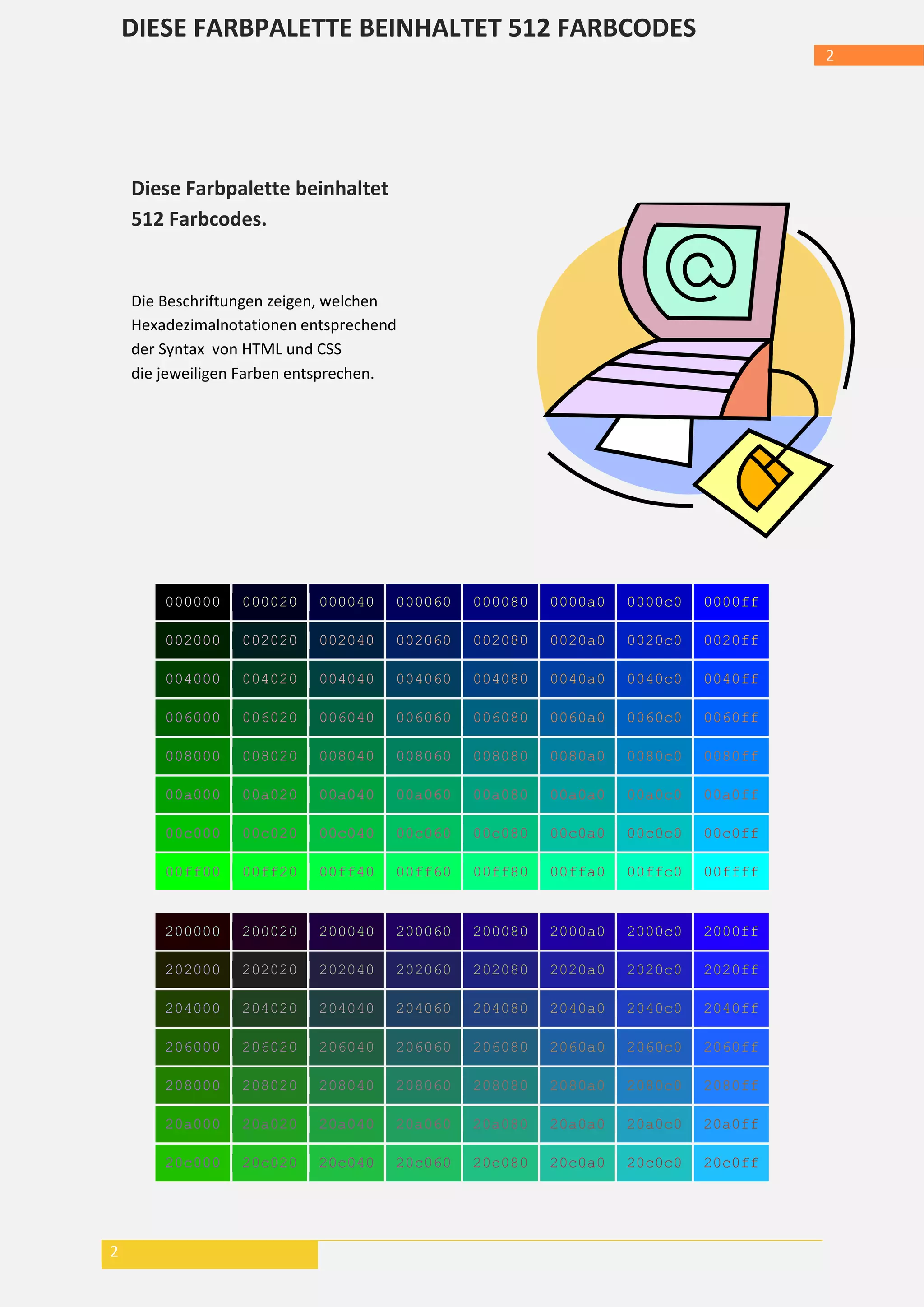 Farbpalette - Farbcodes | PDF