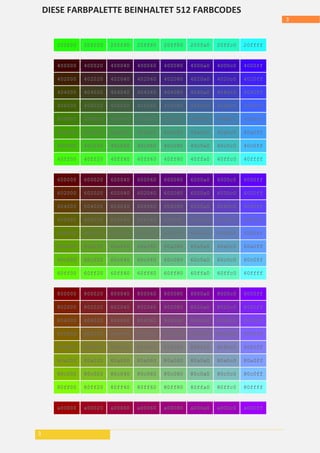 Farbpalette - Farbcodes | PDF