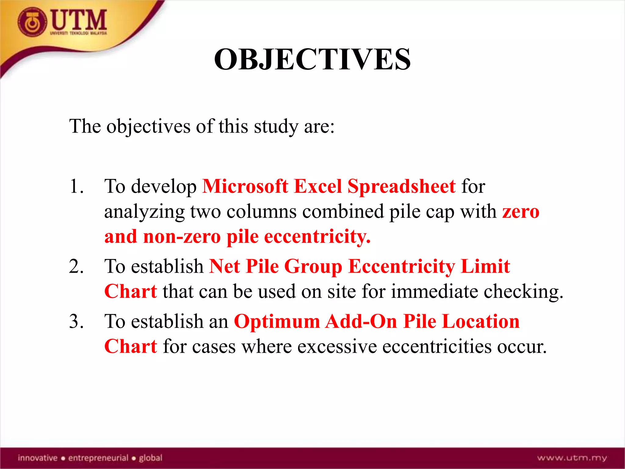 Pile Eccentricity Analysis for 2 Columns Combined Pilecap | PPTX