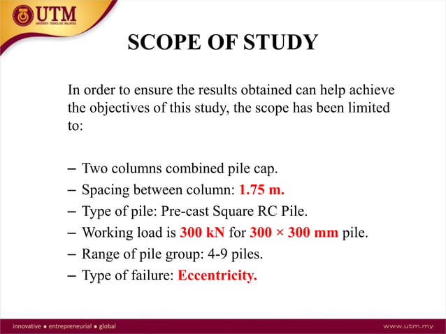 Pile Eccentricity Analysis for 2 Columns Combined Pilecap | PPTX ...