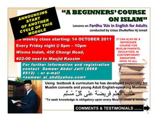 Fardh ain(poster)octoberl2011 | PPT