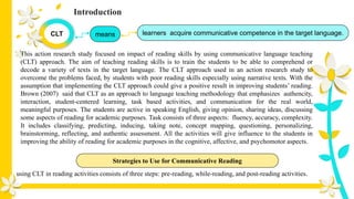 Impact Of Reading Skills By Using Communicative Language Teaching (CLT ...