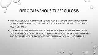 Fibrocarvenous tuberculosis.pptx | Lung and Respiratory Health ...