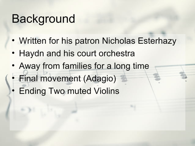 Farewell Symphony | PPT