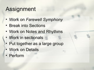 Farewell Symphony | PPT