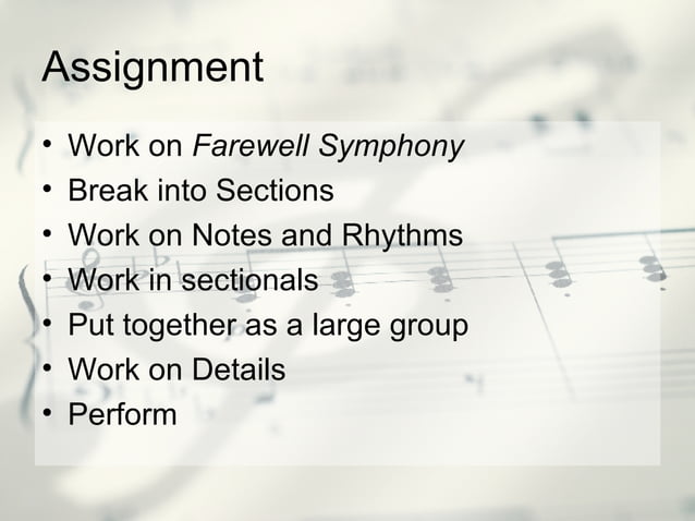 Farewell Symphony | PPT